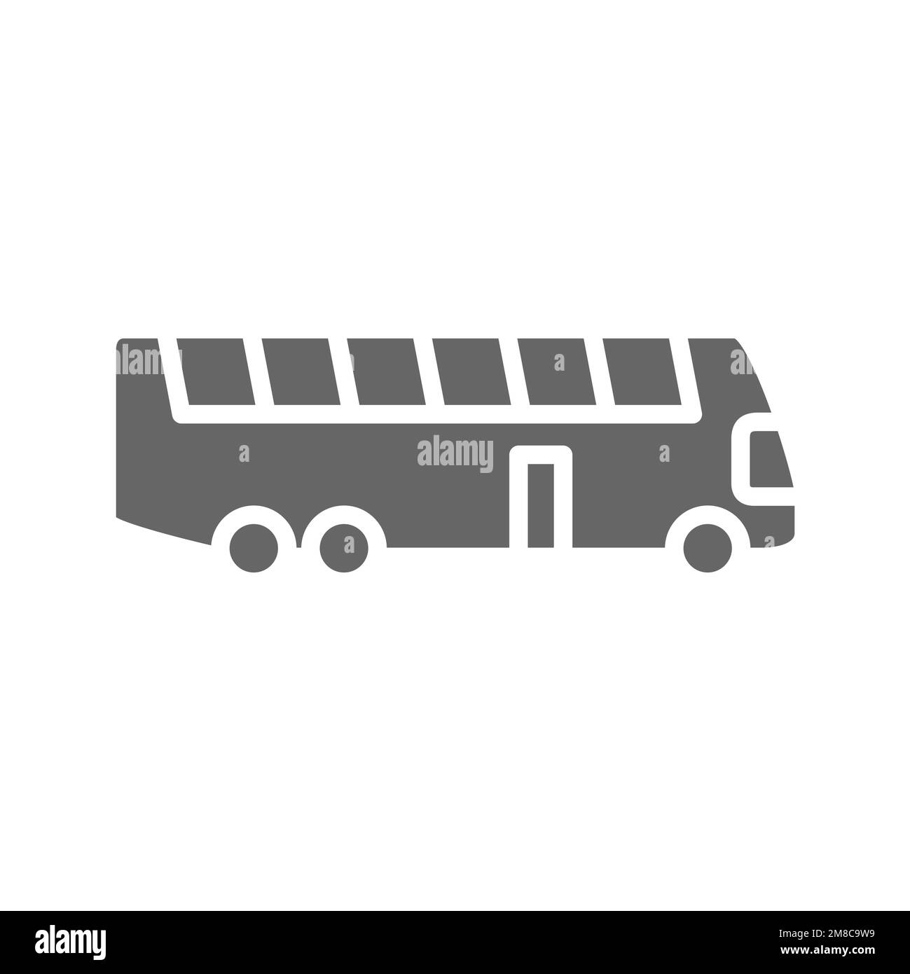 Tourist bus icons, common graphic resources, vector illustrations Stock ...