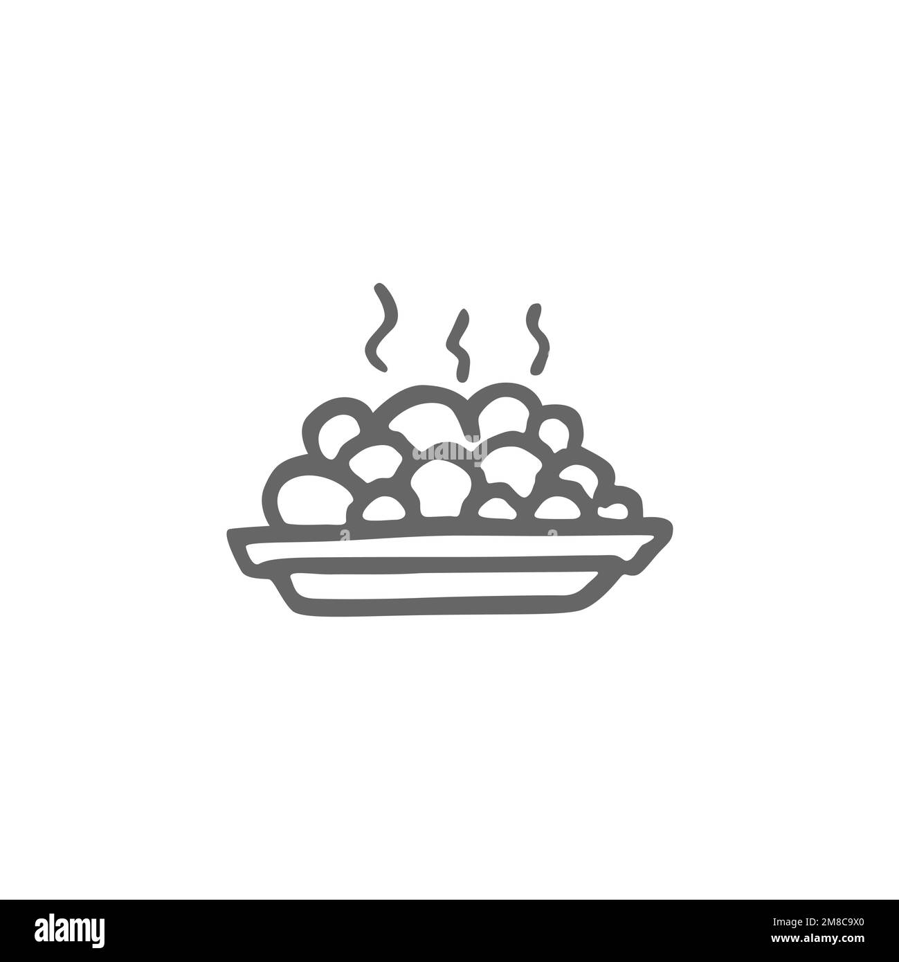 Meatball icons, common graphic resources, vector illustrations Stock ...