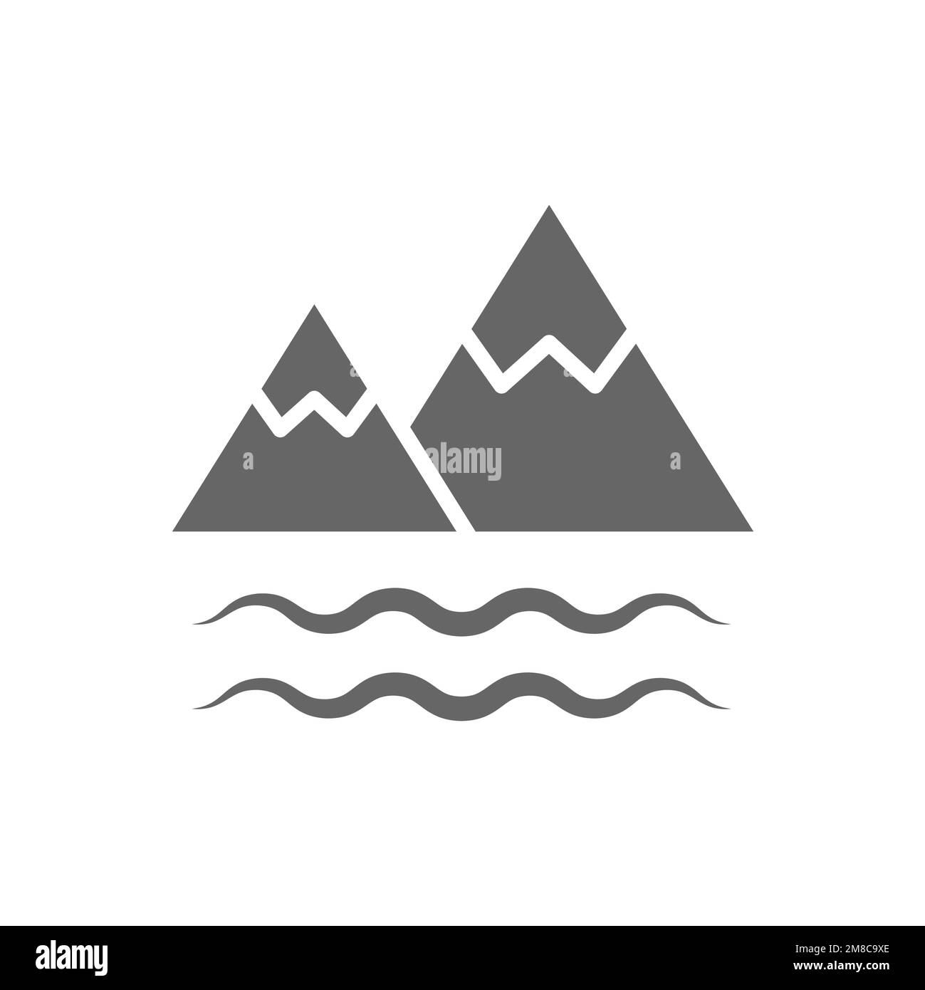 Landscape icons, common graphic resources, vector illustrations Stock ...