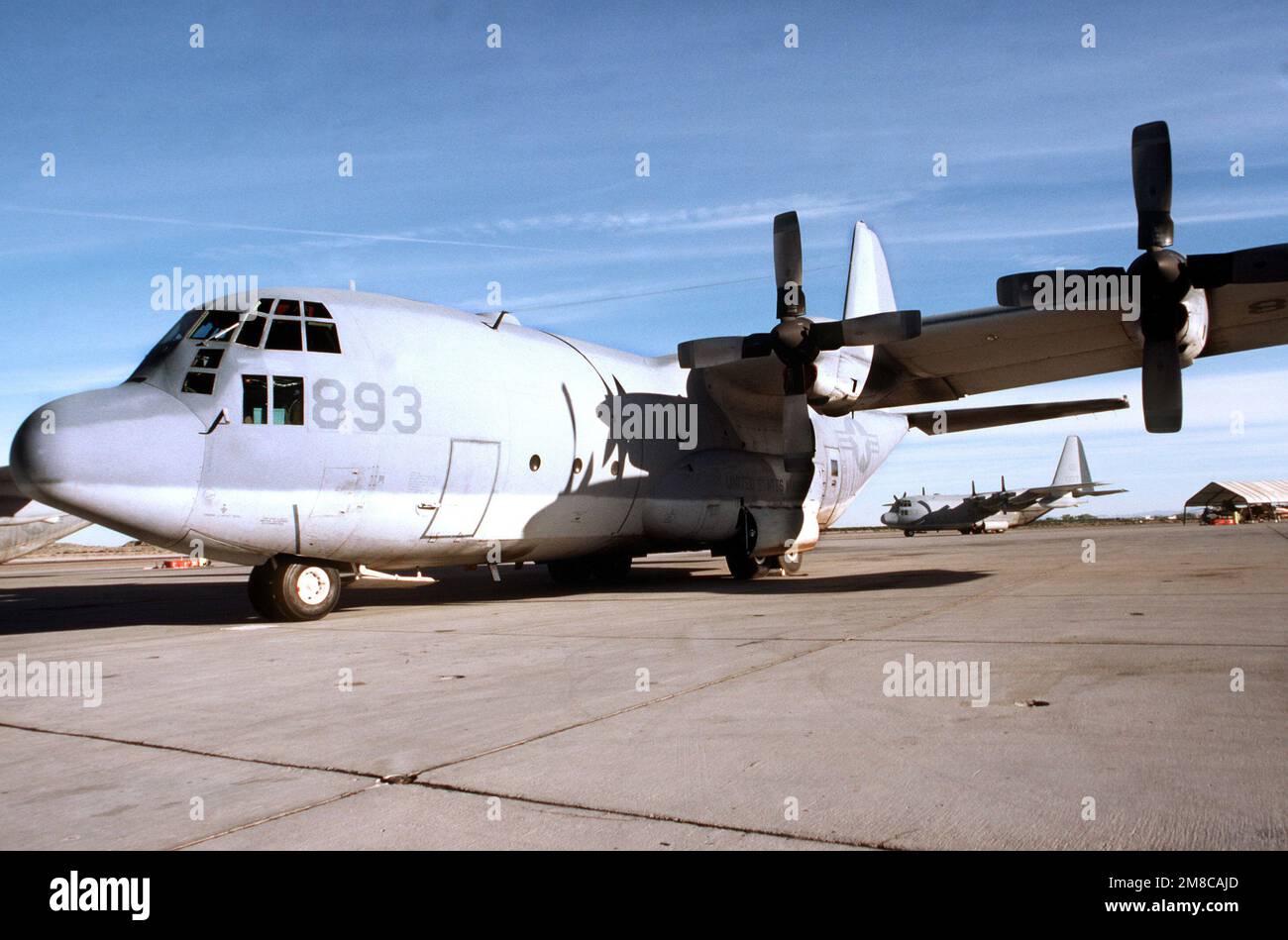 A KC-130F aircraft of Marine Refueler Transport Squadron 252 (VMGR-252 ...