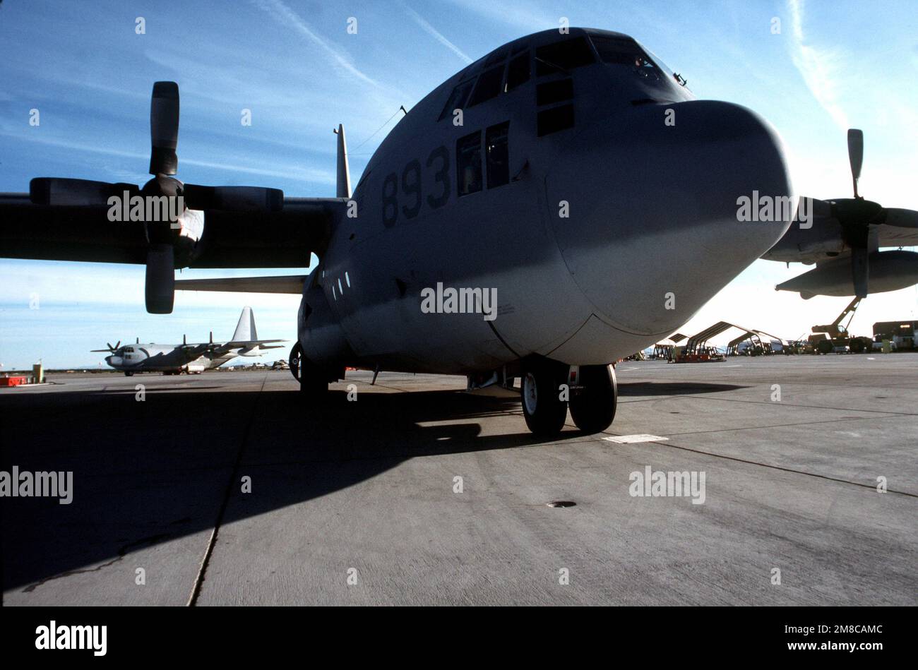 A KC-130F aircraft of Marine Refueler Transport Squadron 252 (VMGR-252 ...