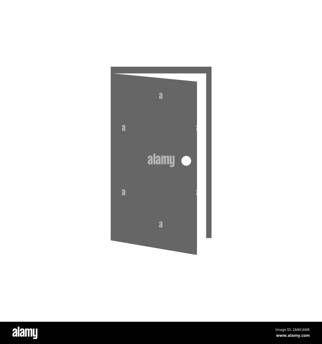 Room door icons, common graphic resources, vector illustrations Stock ...