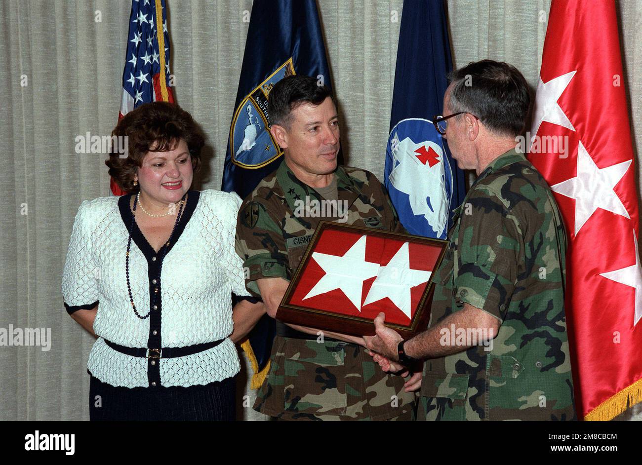 GEN. Maxwell Thurman, right, commander-in-chief, U.S. Southern Command ...