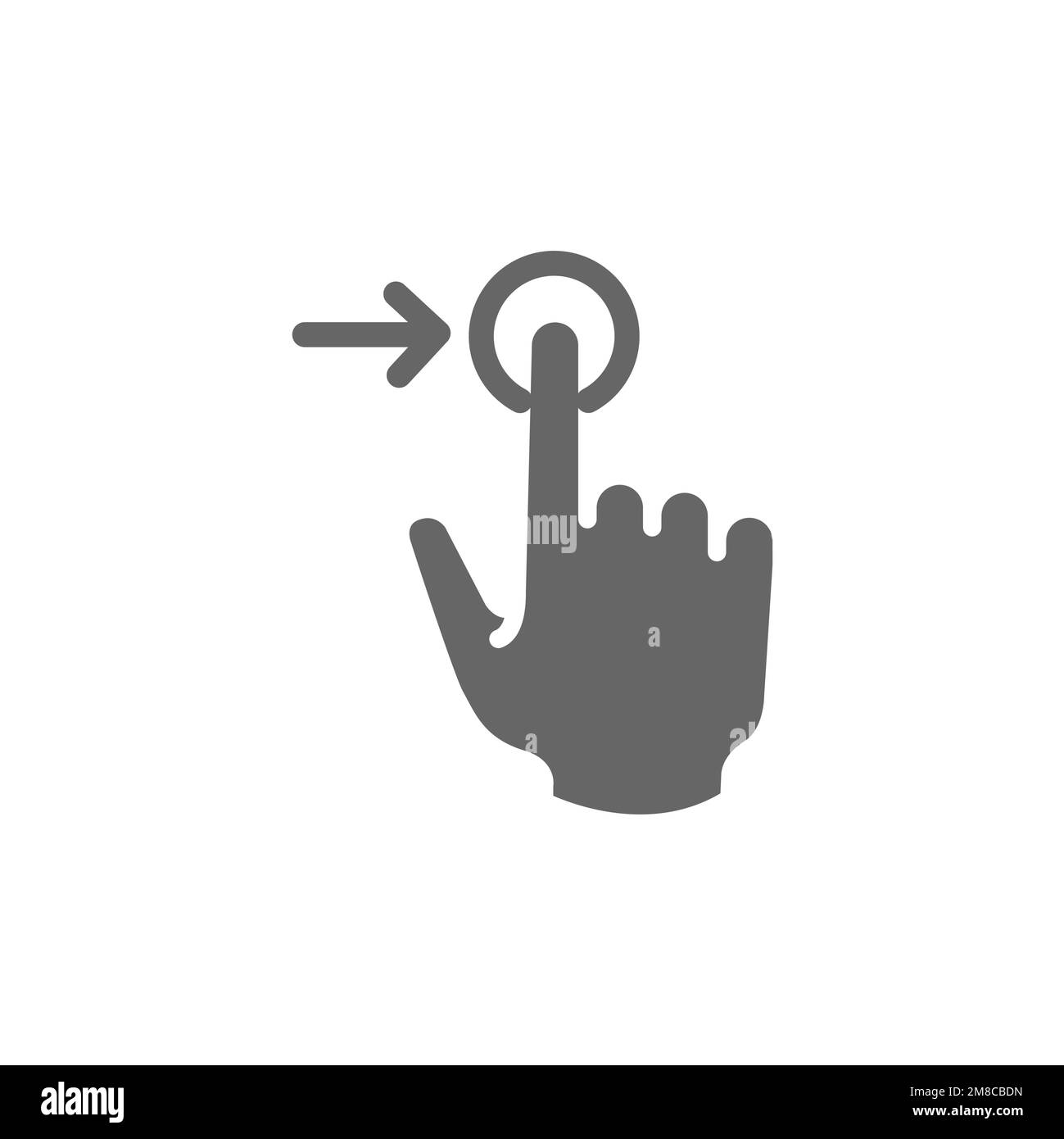 Right hand gesture icon, common graphic resources, vector illustration ...