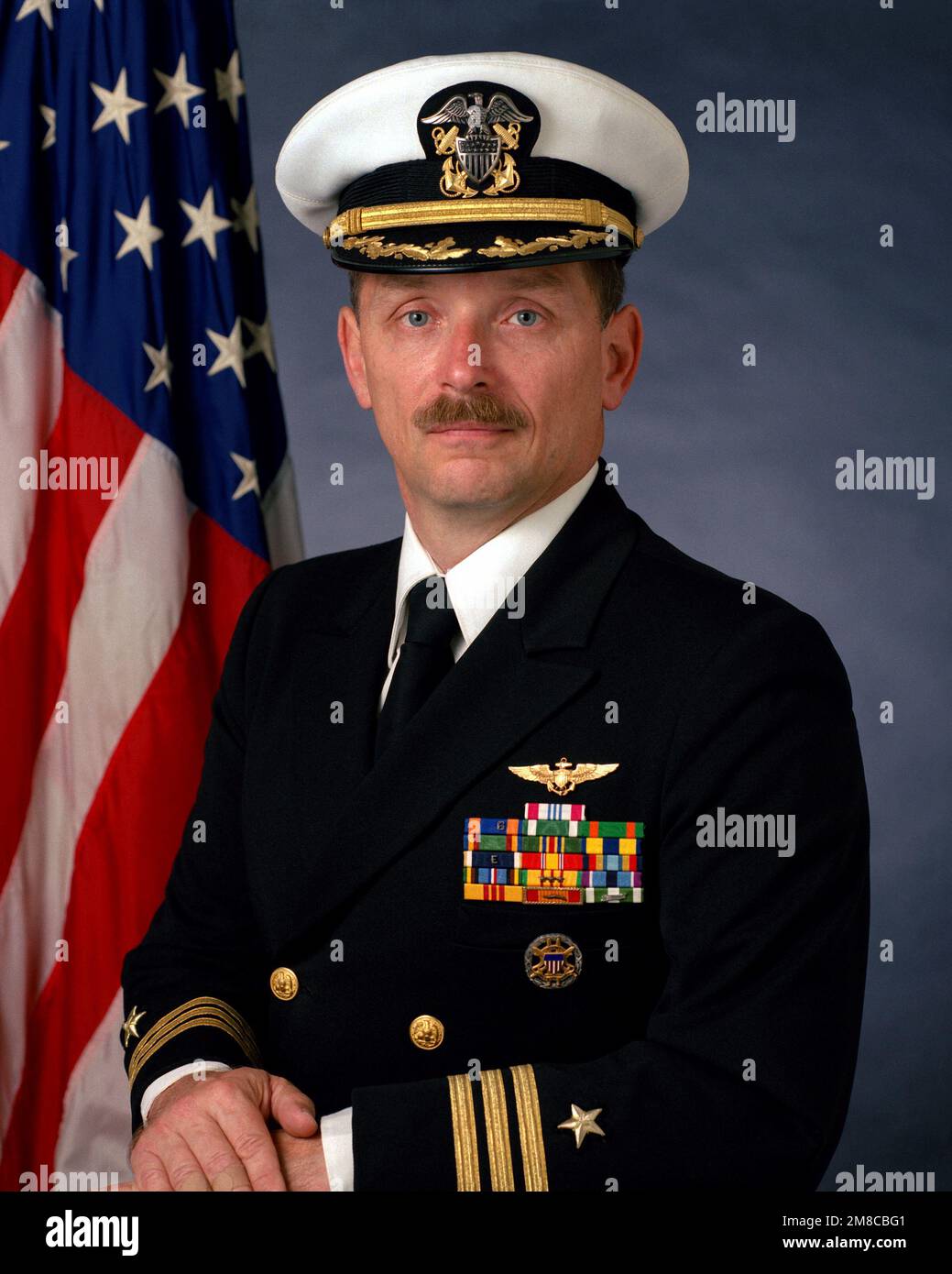 Commander Fred W. Sage, USN (covered). Country: Unknown Stock Photo - Alamy