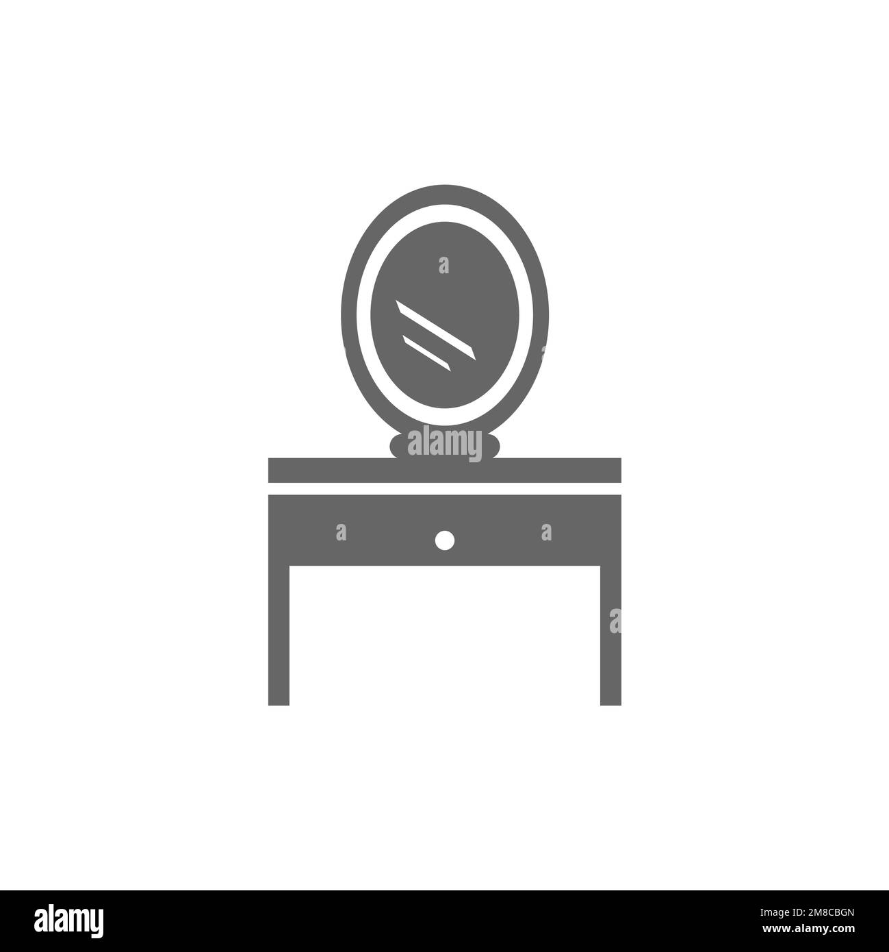 Vanity mirror icons, common graphic resources, vector illustrations ...