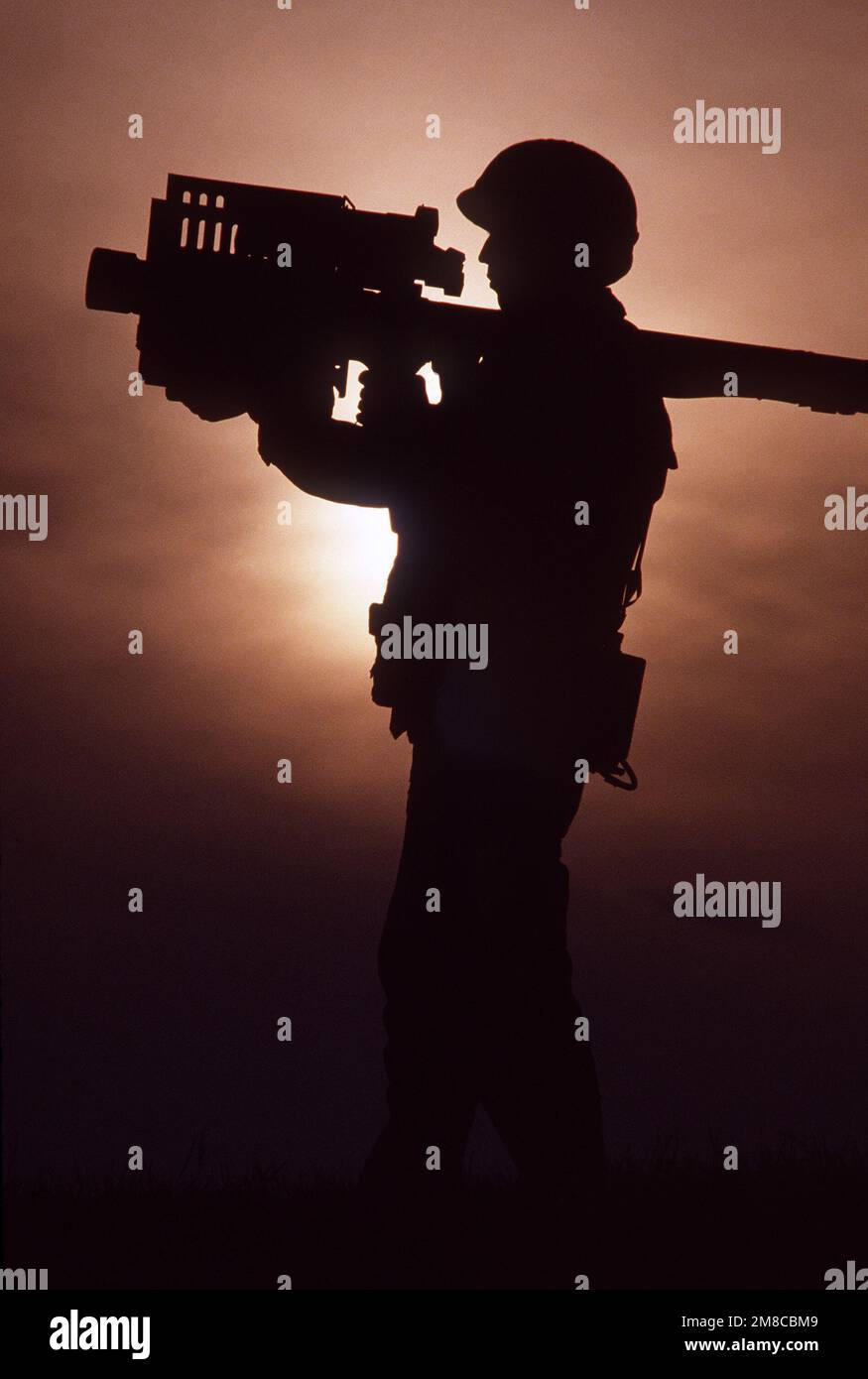 An airman shoulders a Stinger anti-aircraft missile system during the ...