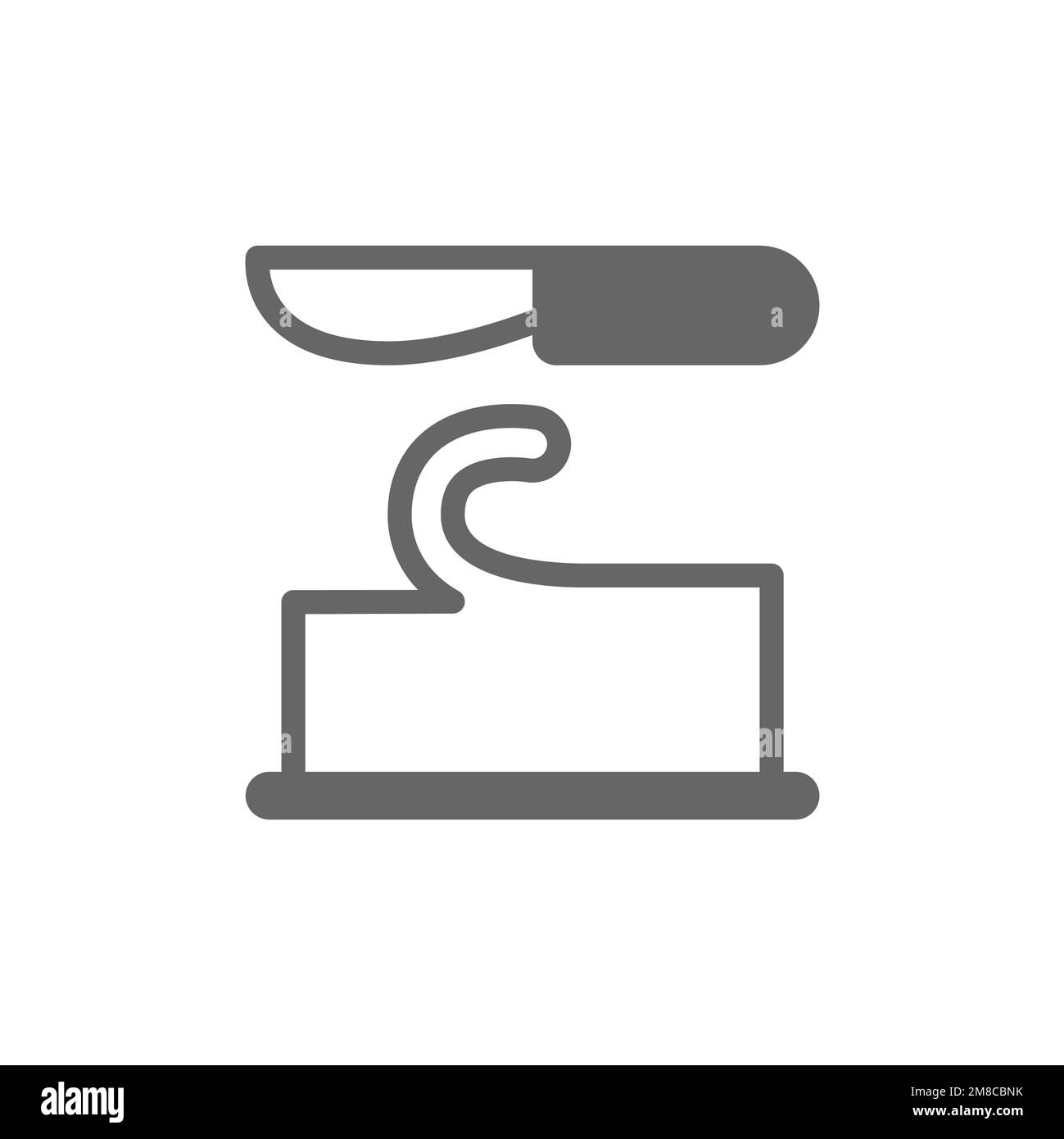 Cut cake icons, common graphic resources, vector illustrations Stock ...