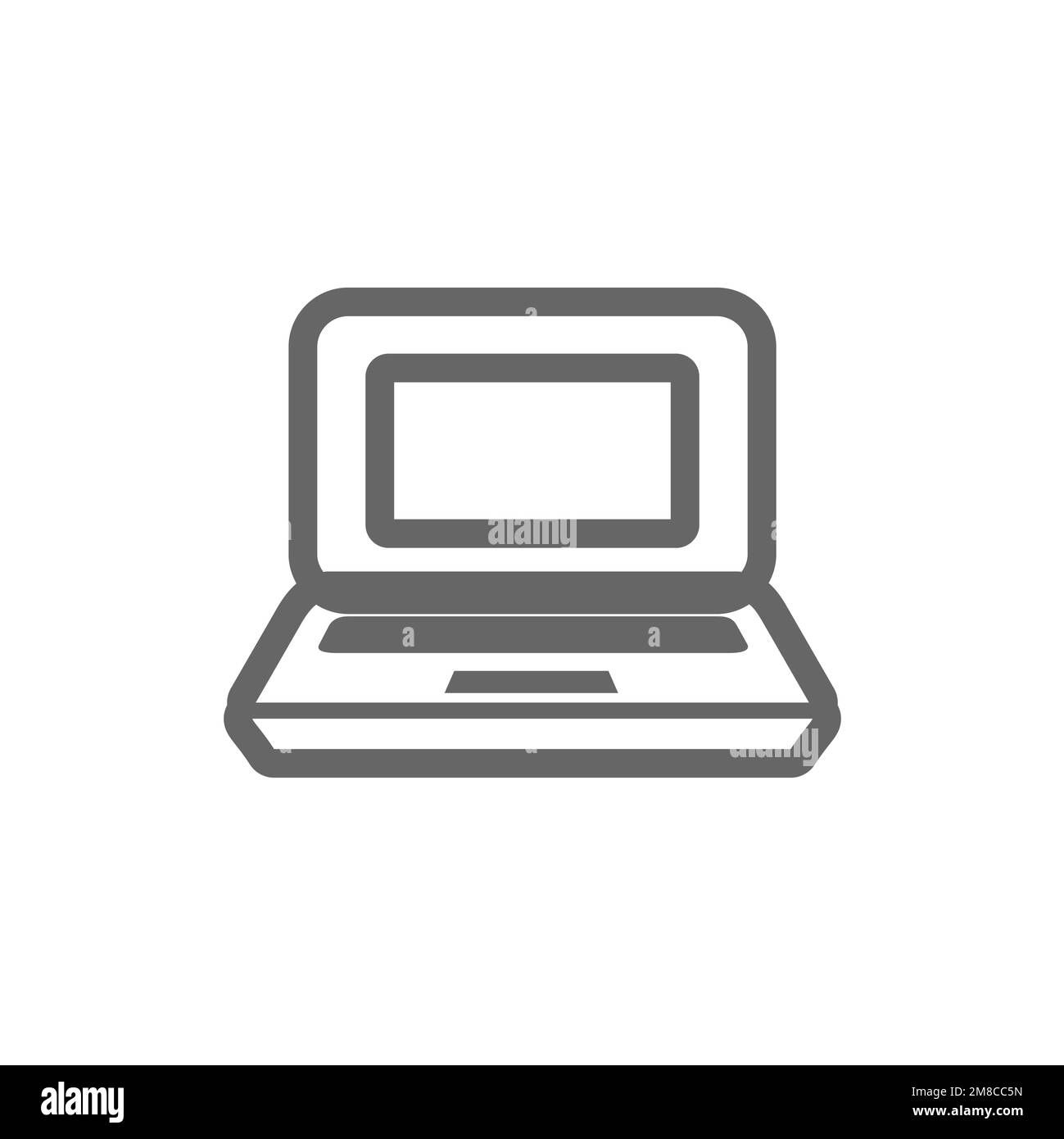 Notebook computer icon, common graphic resources, vector illustration ...