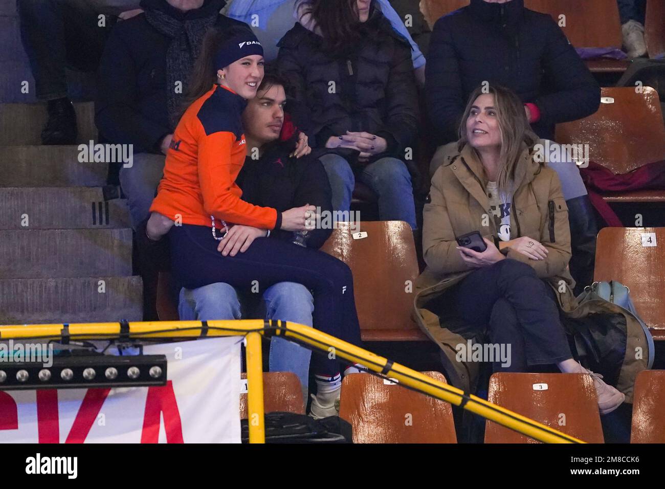 GDANSK, POLAND - JANUARY 13: Sam van Royen, Suzanne Schulting and ...