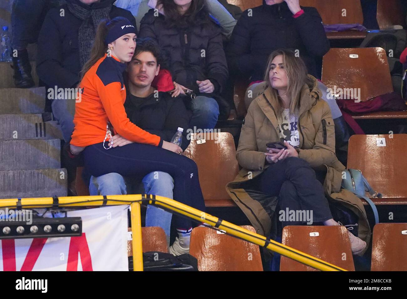 GDANSK, POLAND - JANUARY 13: Sam van Royen, Suzanne Schulting and ...