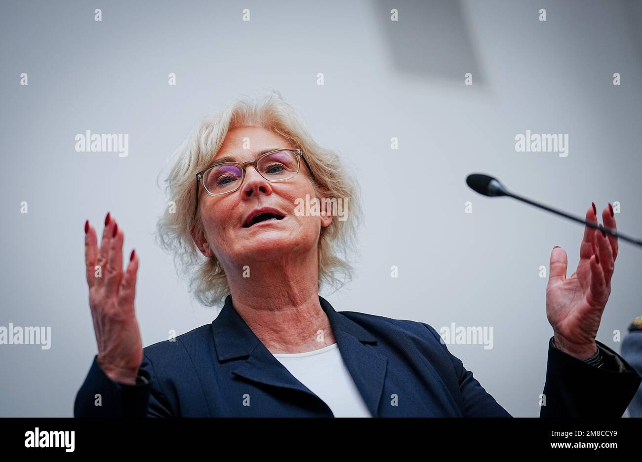 Berlin, Germany. 13th Jan, 2023. Christine Lambrecht (SPD), Federal ...
