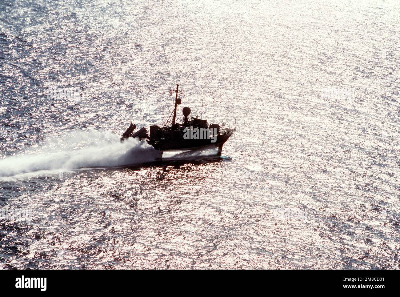 A starboard view of the patrol combatant missile hydrofoil USS HERCULES ...