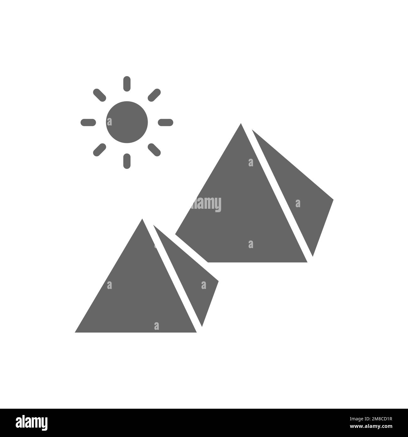 Egyptian pyramid icons, commonly used graphic resources, vector ...