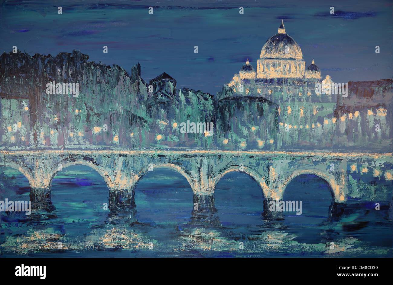 Tiber river rome painting hi-res stock photography and images - Alamy