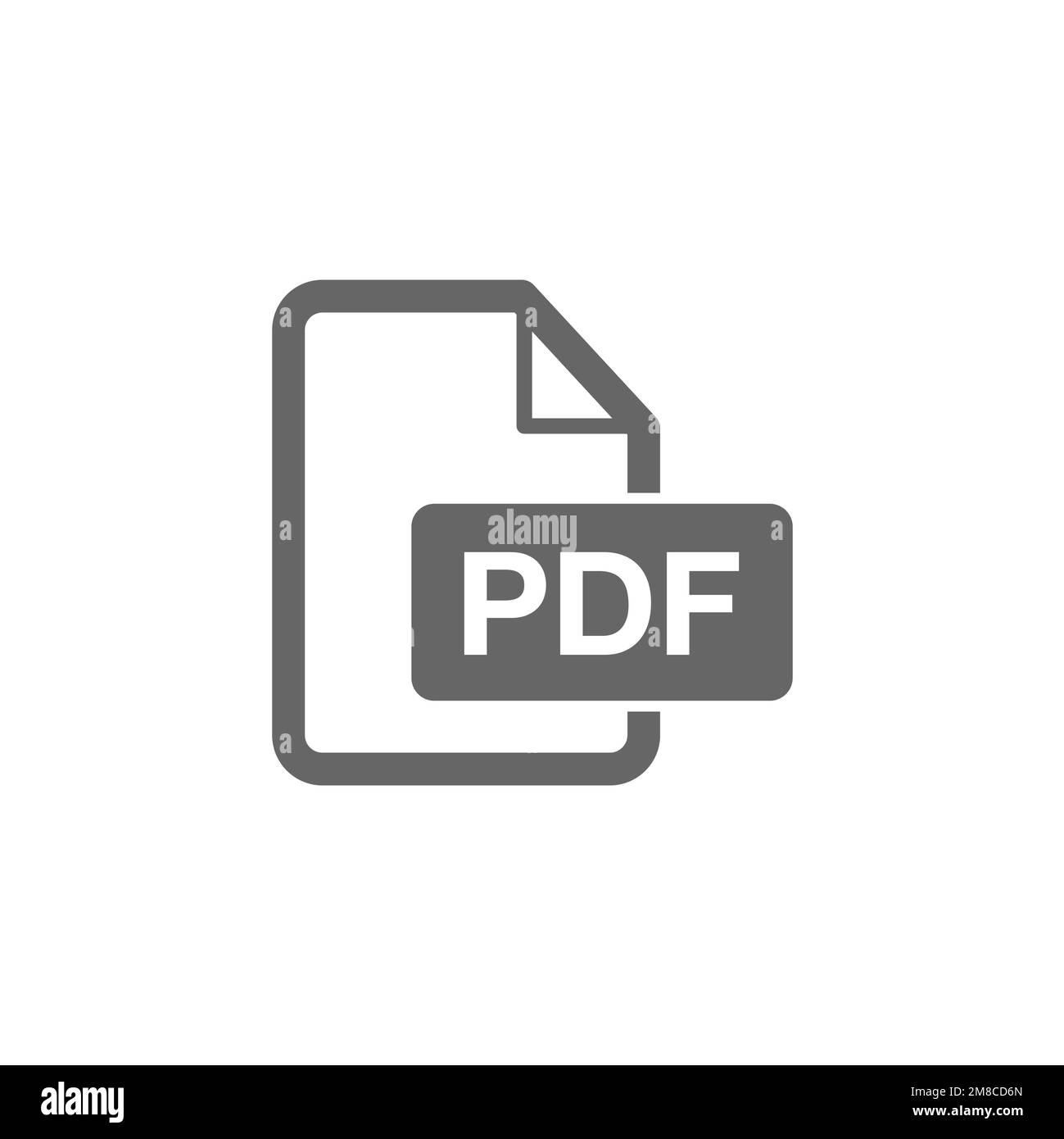PDF file icon, common graphic resources, vector illustration Stock ...