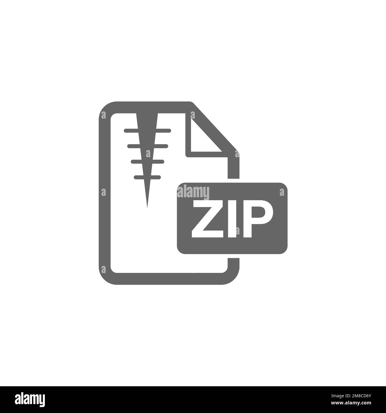 Zip compressed file icon Black and White Stock Photos & Images - Alamy