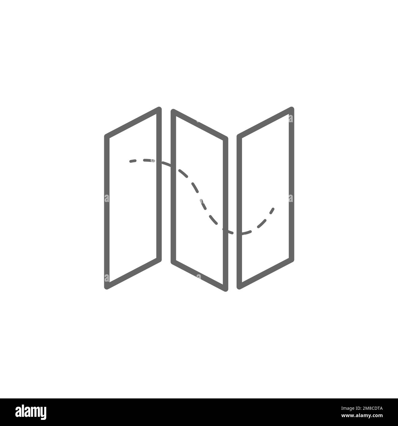 Screen line icon, common graphic resources, vector illustration Stock ...