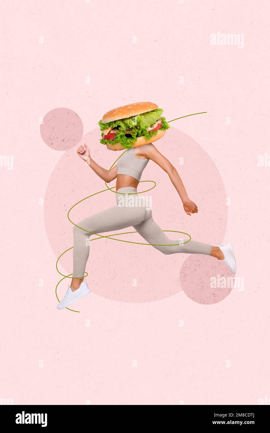 Collage photo of young professional sportswoman fitness active trainer ...