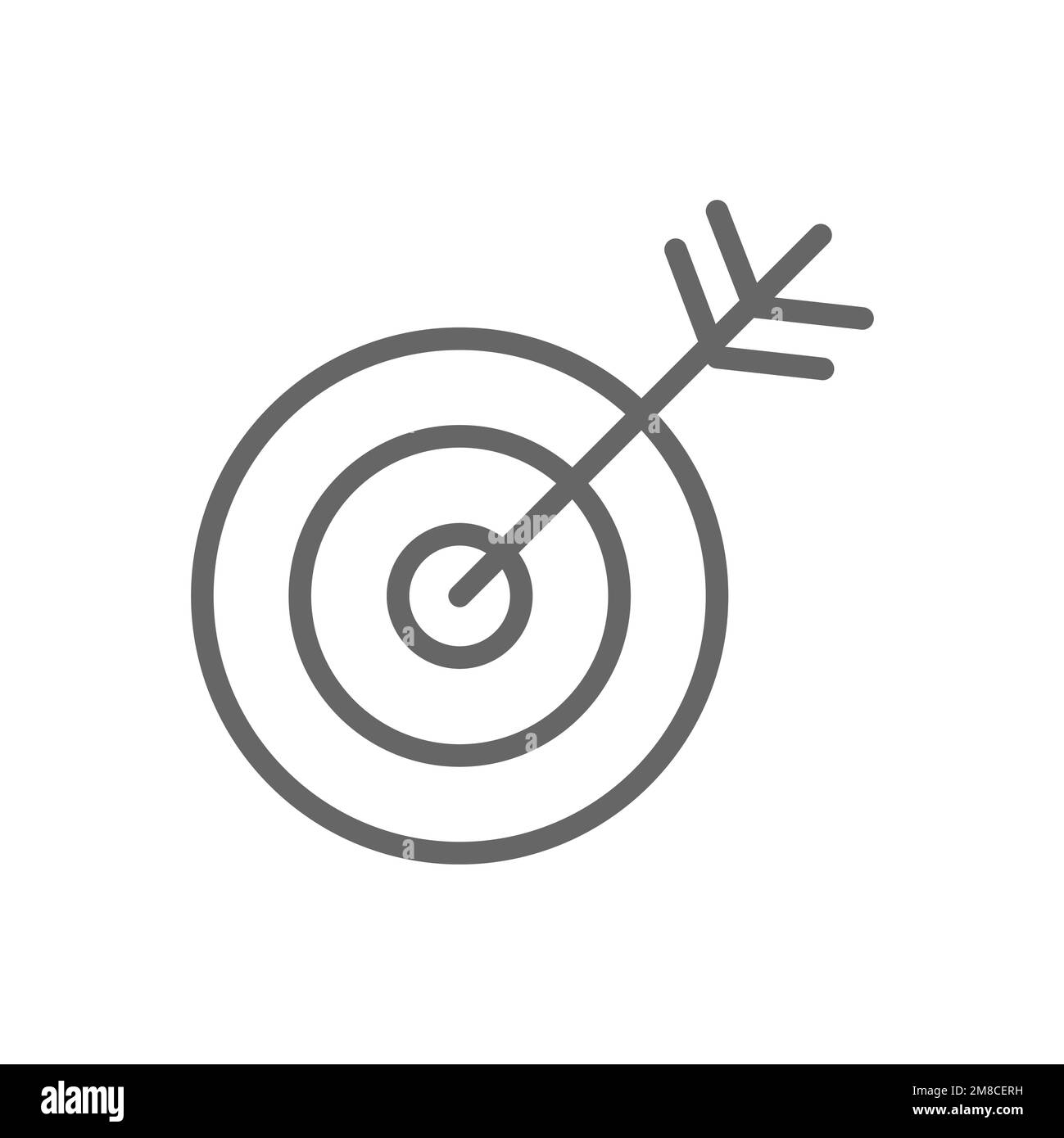 Bull's-eye icon, common graphic resources, vector illustration Stock ...