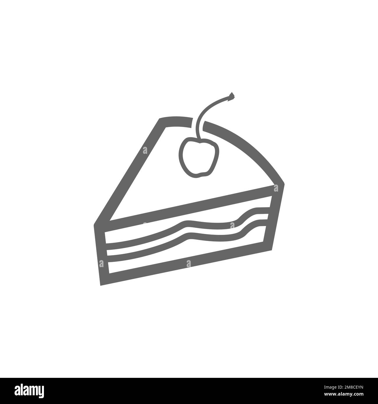 Fruit cake icons, common graphic resources, vector illustrations Stock ...