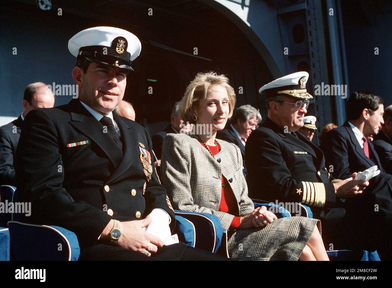 Left to right: MASTER CHIEF Aircraft Maintenanceman Howard R. Lincoln ...