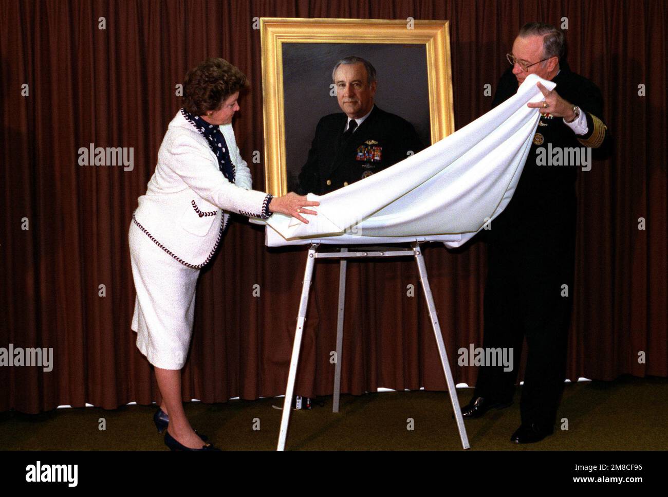 CHIEF of Naval Operations Admiral Carlisle A. H. Trost and his wife ...