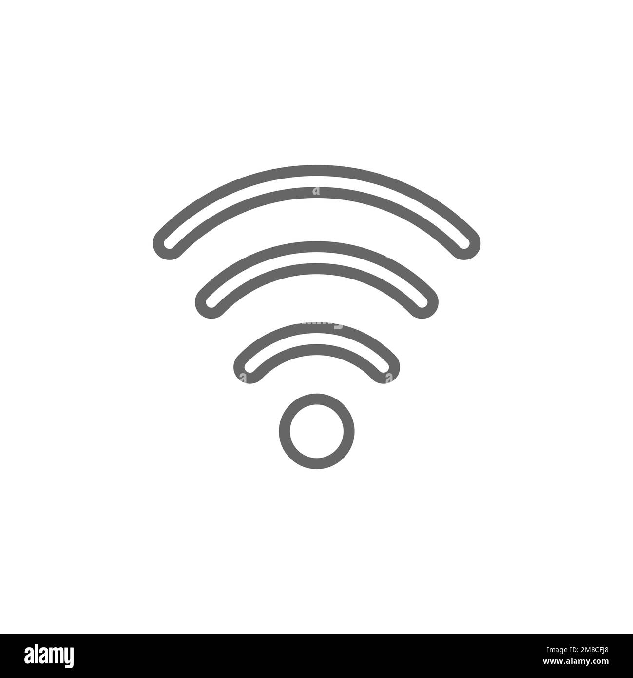 WiFi line icon, common graphic resources, vector illustration Stock ...