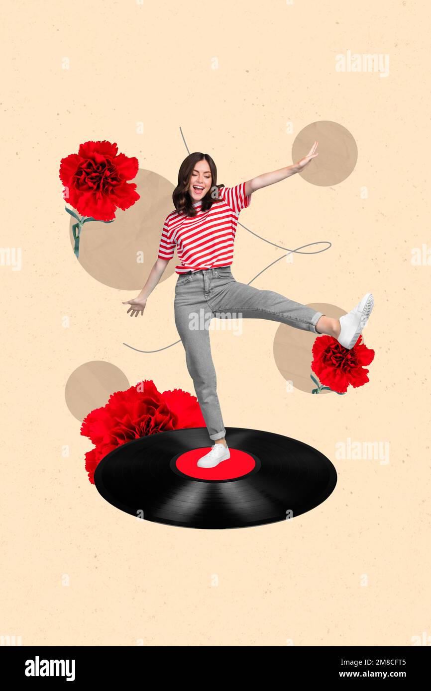 Creative photo 3d collage artwork postcard poster picture of crazy ...