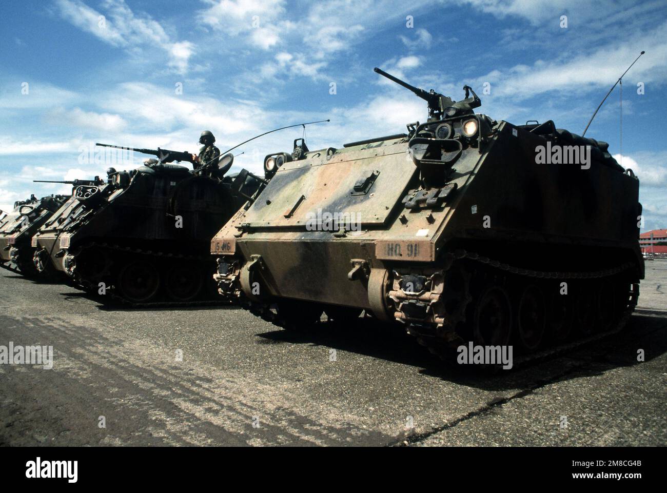 A gunner of the 4th Battalion, 6th Infantry, 5th Infantry Division mans ...