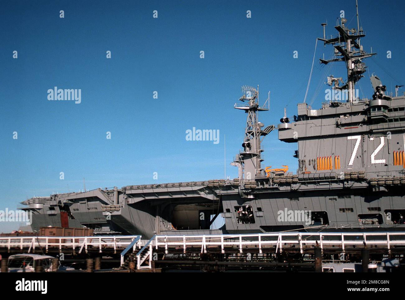 Five days after its commissioning, the nuclear-powered aircraft carrier ...