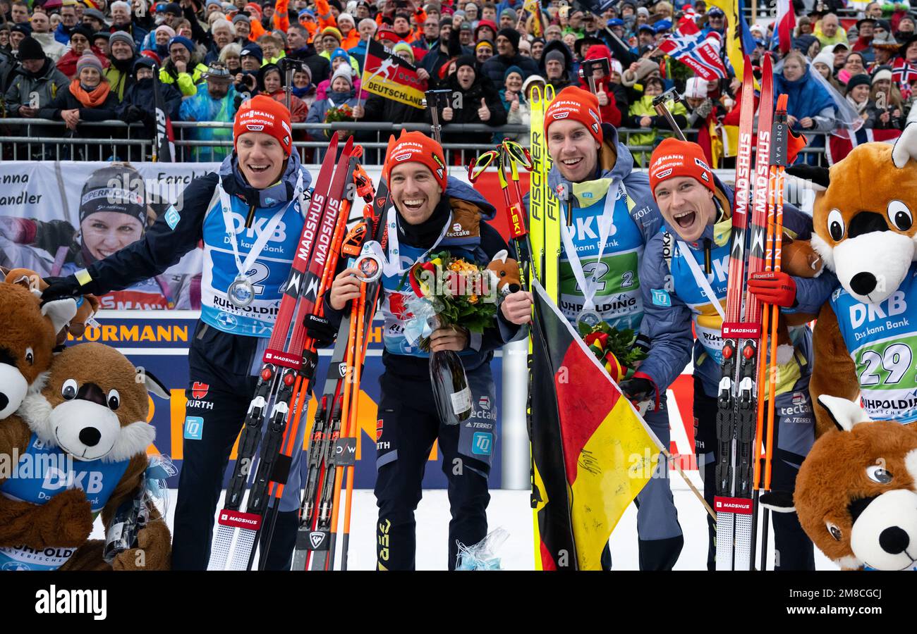 Ruhpolding, Germany. 13th Jan, 2023. Biathlon: World Cup, relay 4 x 7.5 ...