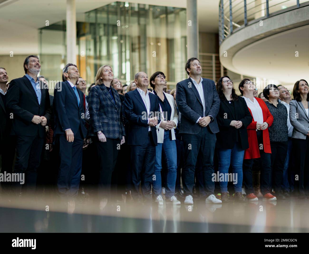 Berlin, Deutschland. 13th Jan, 2023. (LR) Olaf Scholz (SPD), Federal ...