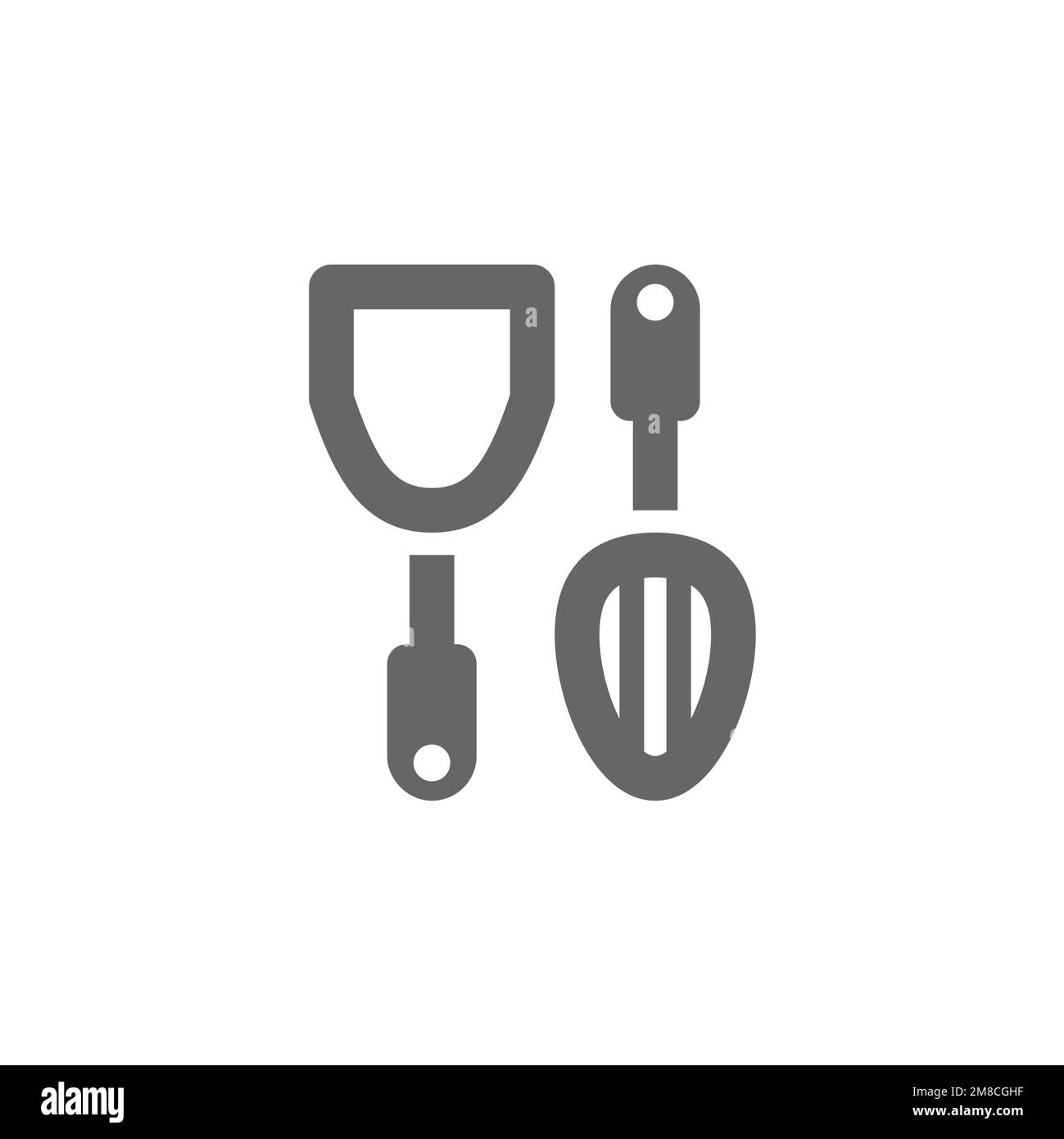 Spade icons, common graphic resources, vector illustrations Stock ...