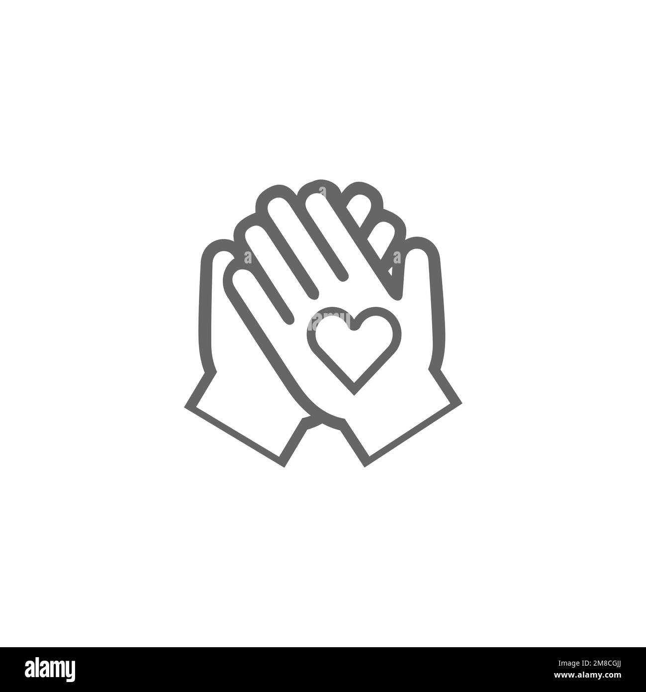 Hand in hand icons, common graphic resources, vector illustrations ...