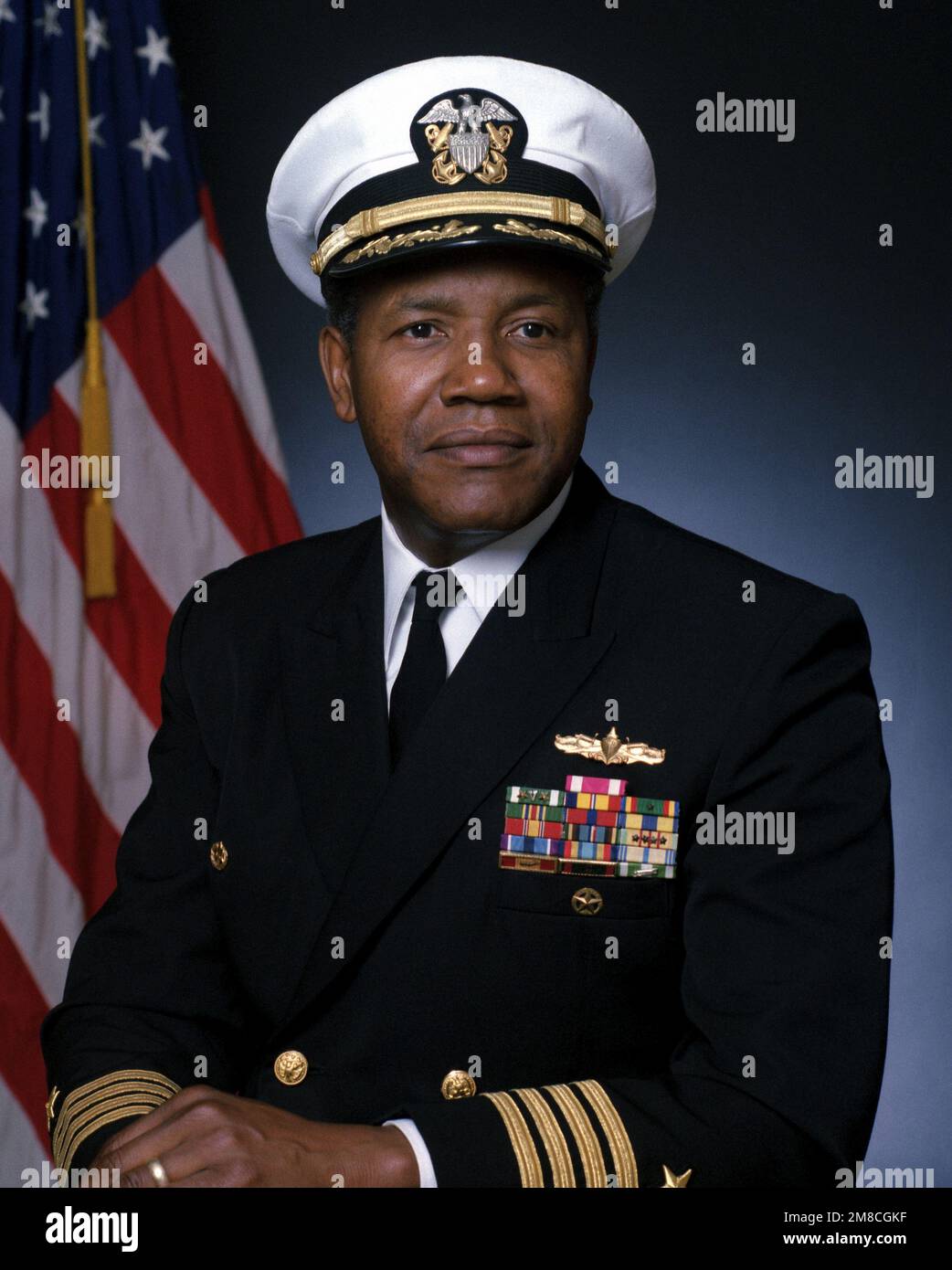 Captain George L. Gaines, USN (covered). Country: Unknown Stock Photo ...
