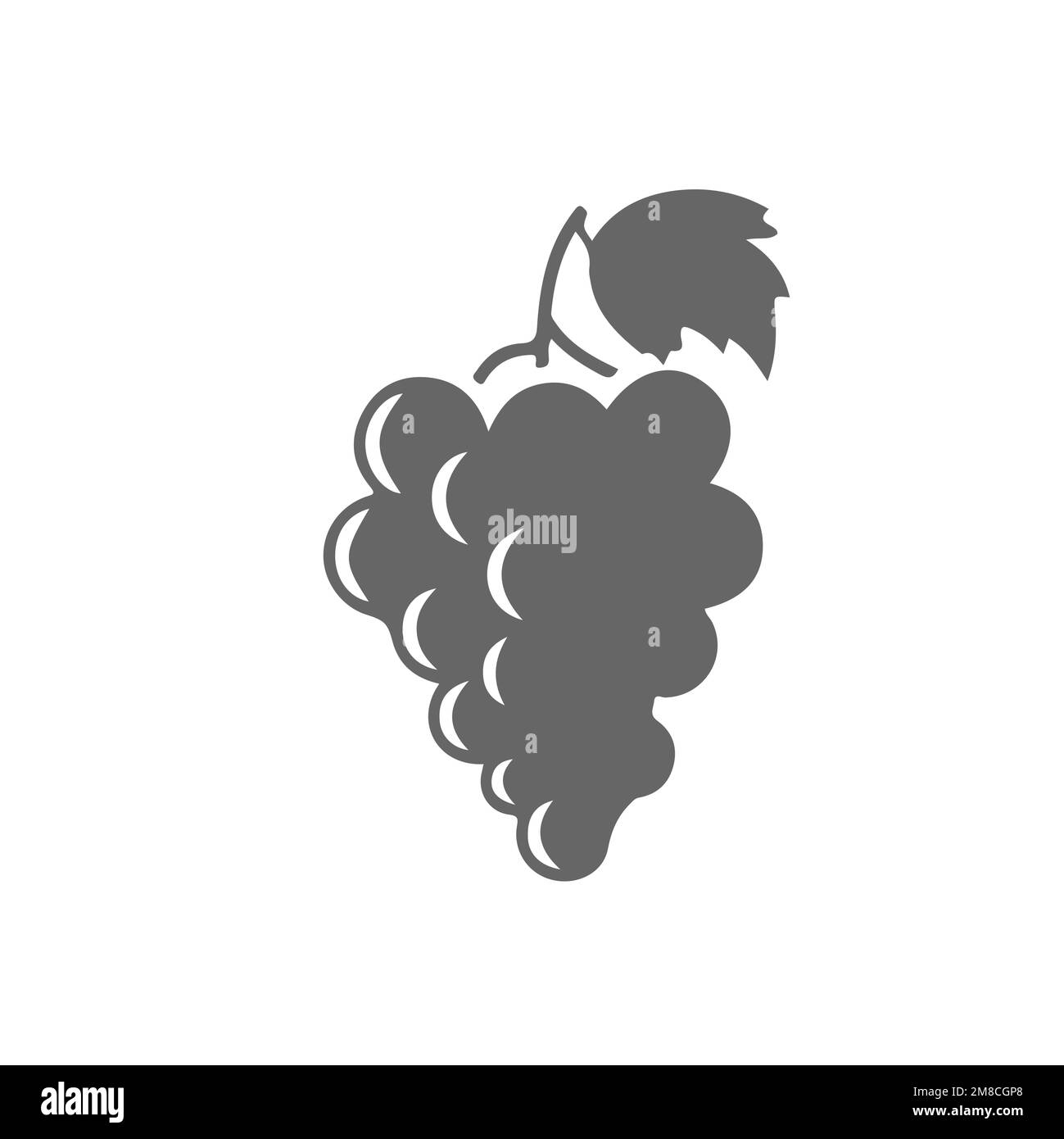Grape icons, common graphic resources, vector illustrations Stock ...