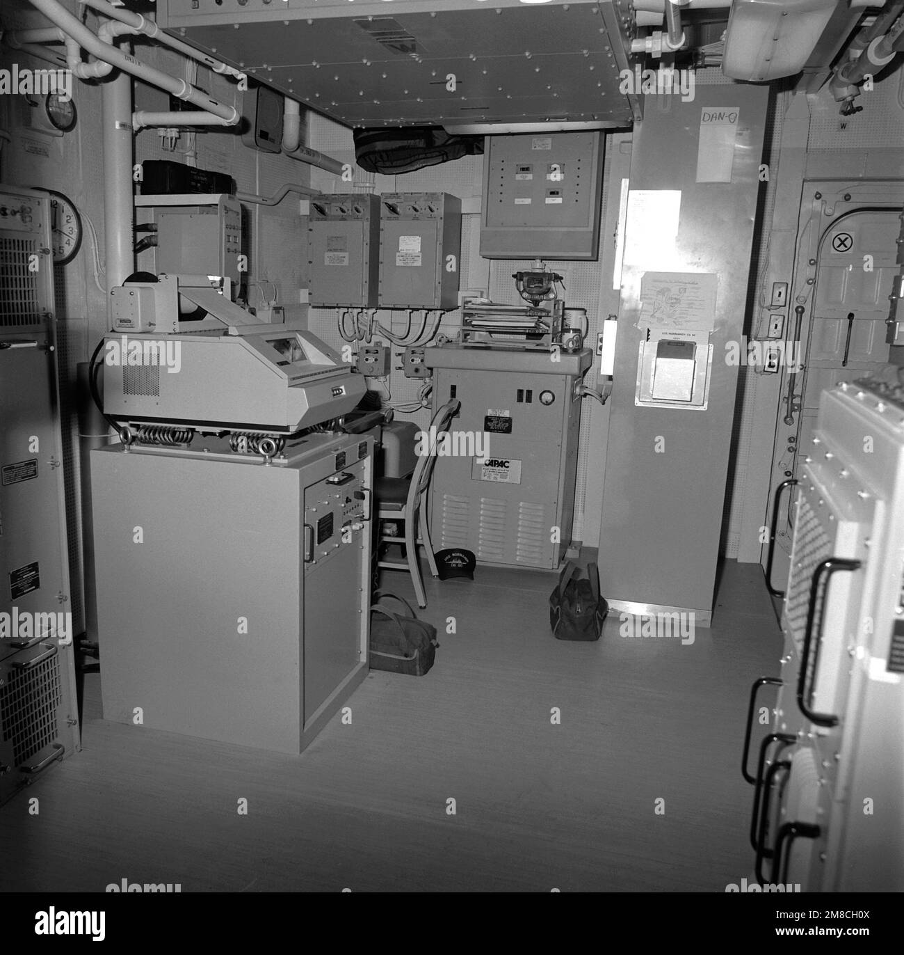 An interior view of the IC and Gyro Room No. 1 aboard the guided ...