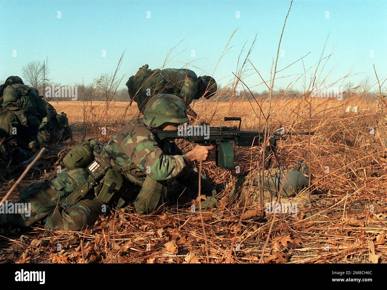 A soldier from 2nd Bn., 502nd Inf. Regt., 101st Airborne Div., fires ...