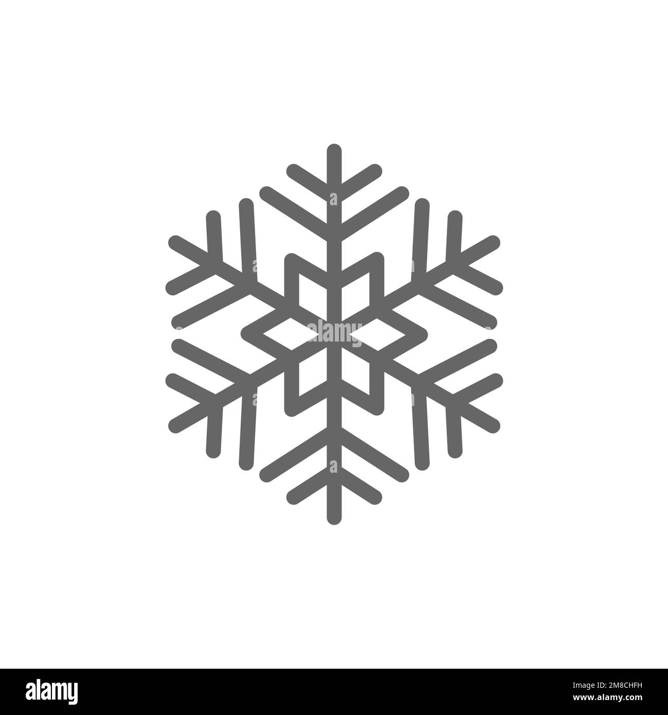 Snowflake icon, common graphic resources, vector illustration Stock ...