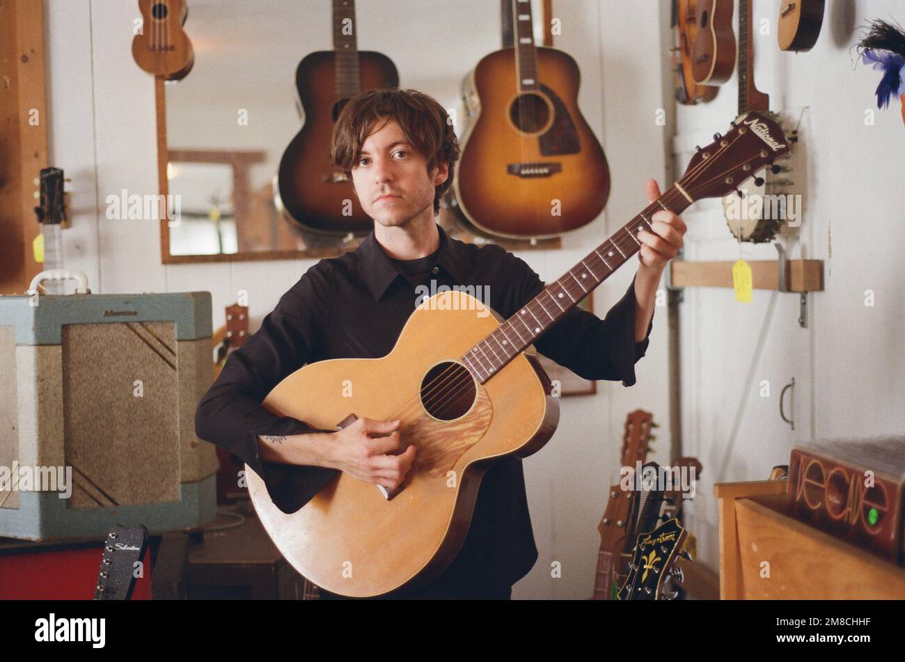 Lo Moon in concert at Annenberg Space for Photography in Los Angeles Stock Photo - Alamy