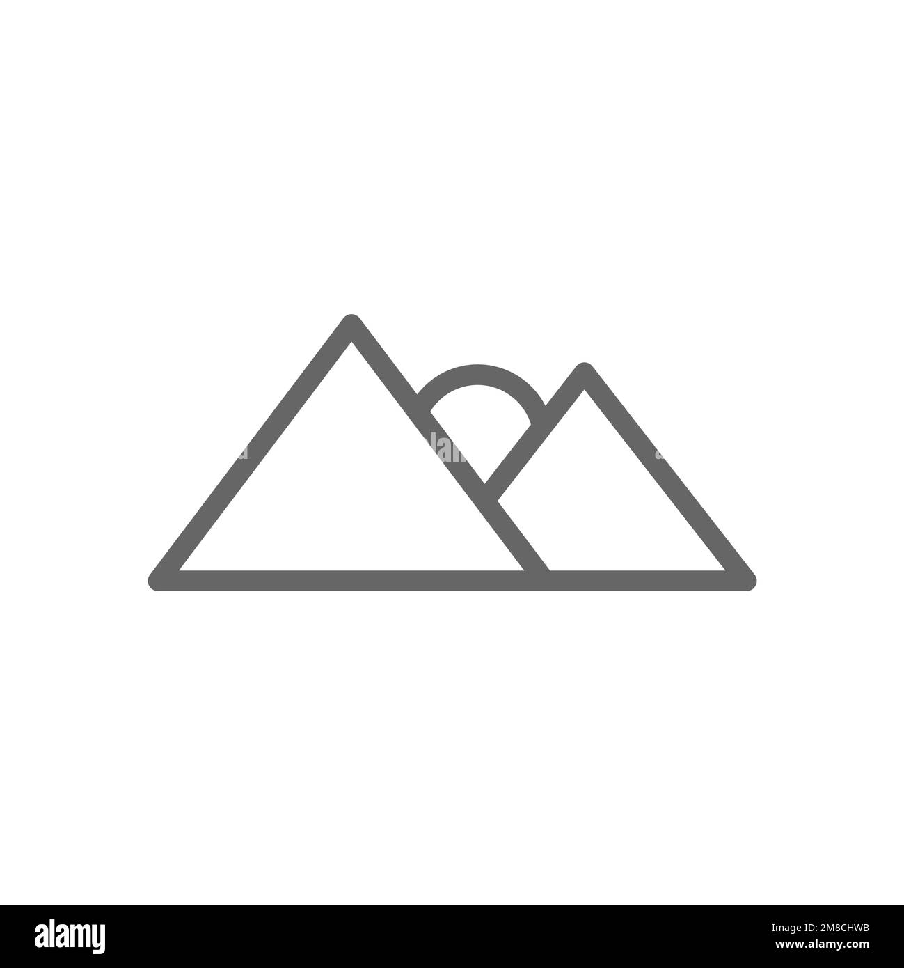 Sunrise landscape icons, common graphic resources, vector illustrations ...