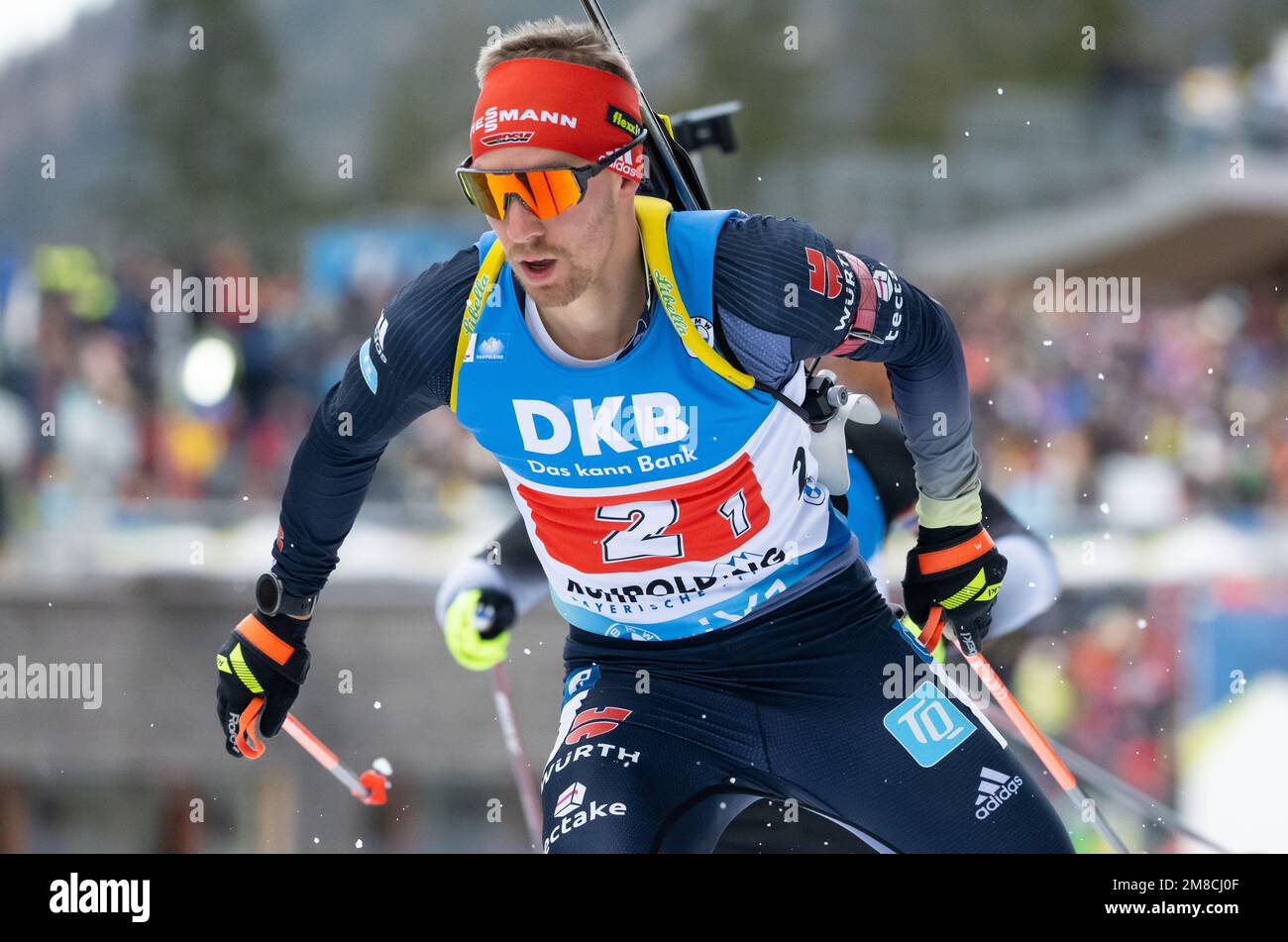 Ruhpolding, Germany. 13th Jan, 2023. Biathlon: World Cup, relay 4 x 7.5 ...
