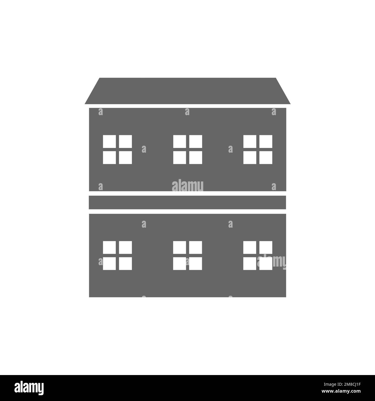 Second floor residential icon, common graphic resources, vector ...