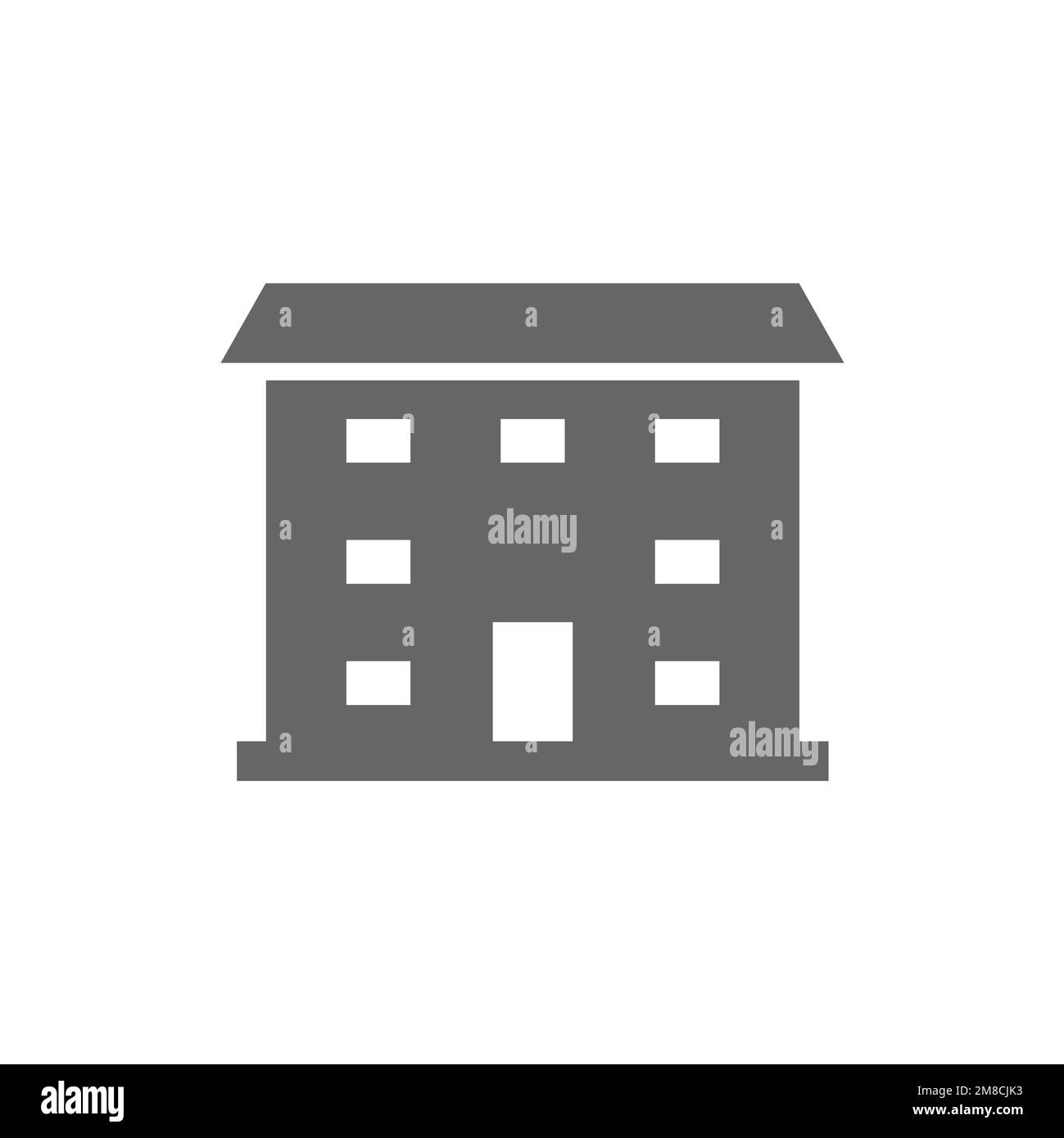 Resident building icons, common graphic resources, vector illustrations ...