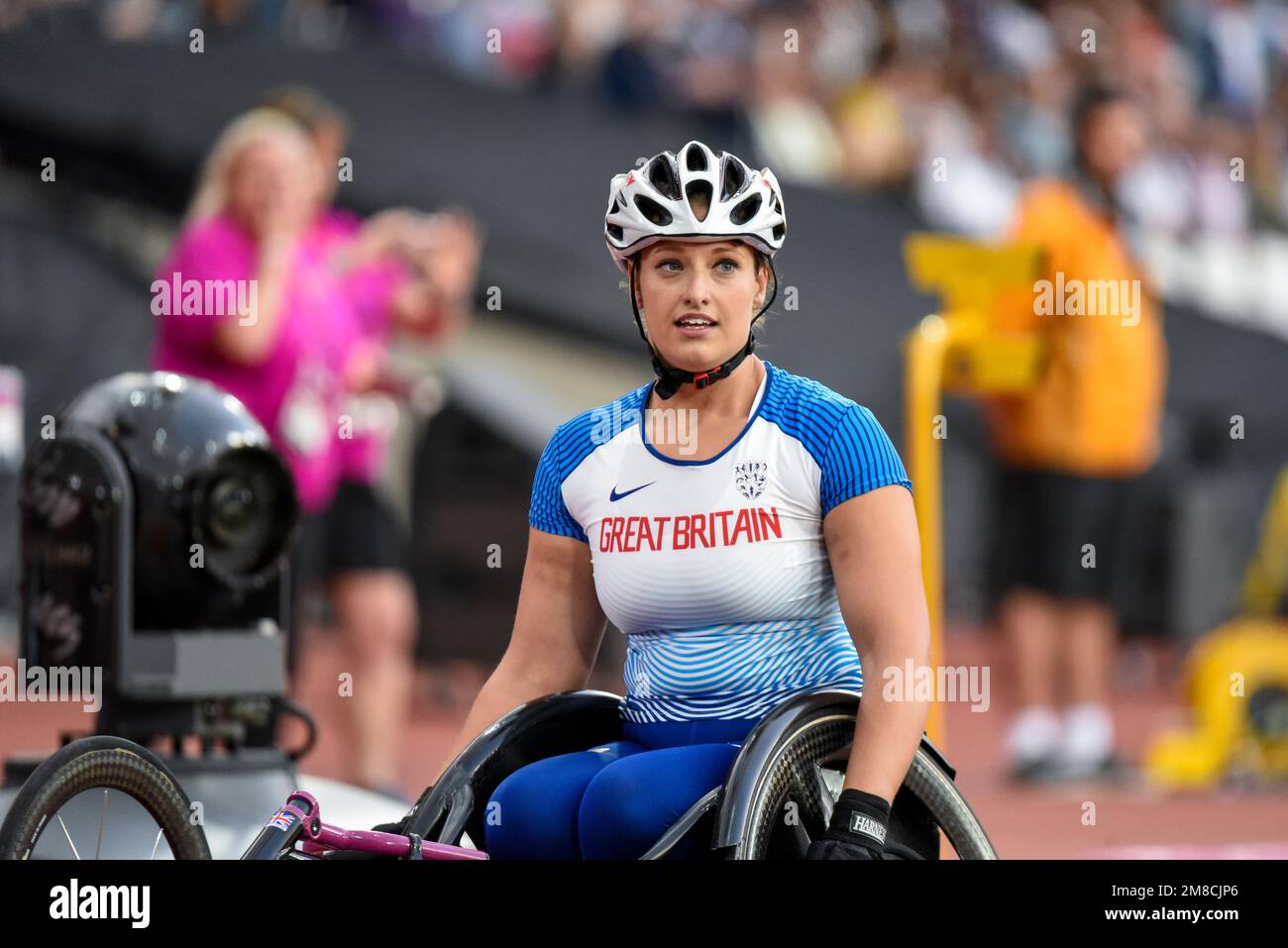 Carly Tait after competing at the 2017 World Para Athletics ...