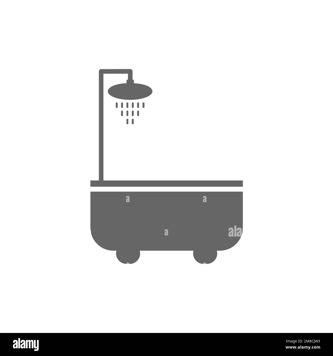 Bathtub icons, common graphic resources, vector illustrations Stock ...