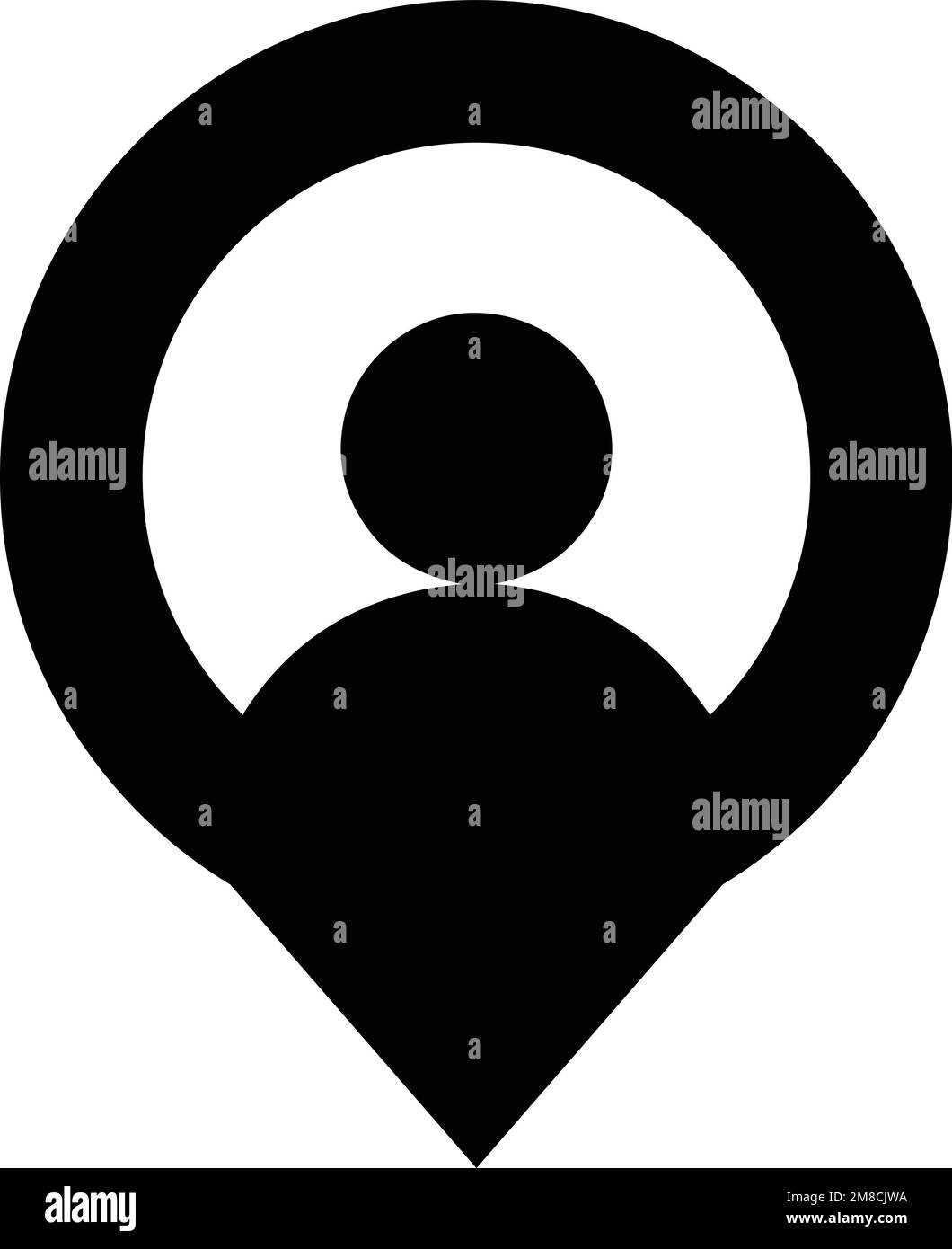 Modern map markers Black and White Stock Photos & Images - Alamy