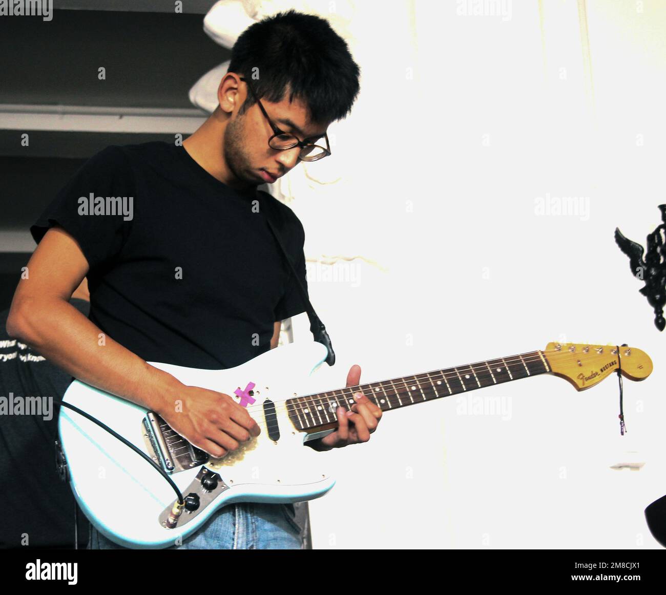 Magic Man films a session at Mophonics Studio in New York Stock Photo ...