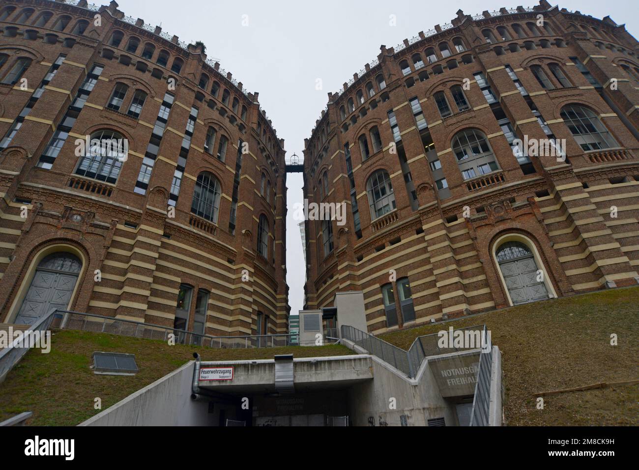 Gasometers of the former gasworks in Guglgasse, Vienna, now coverted in ...
